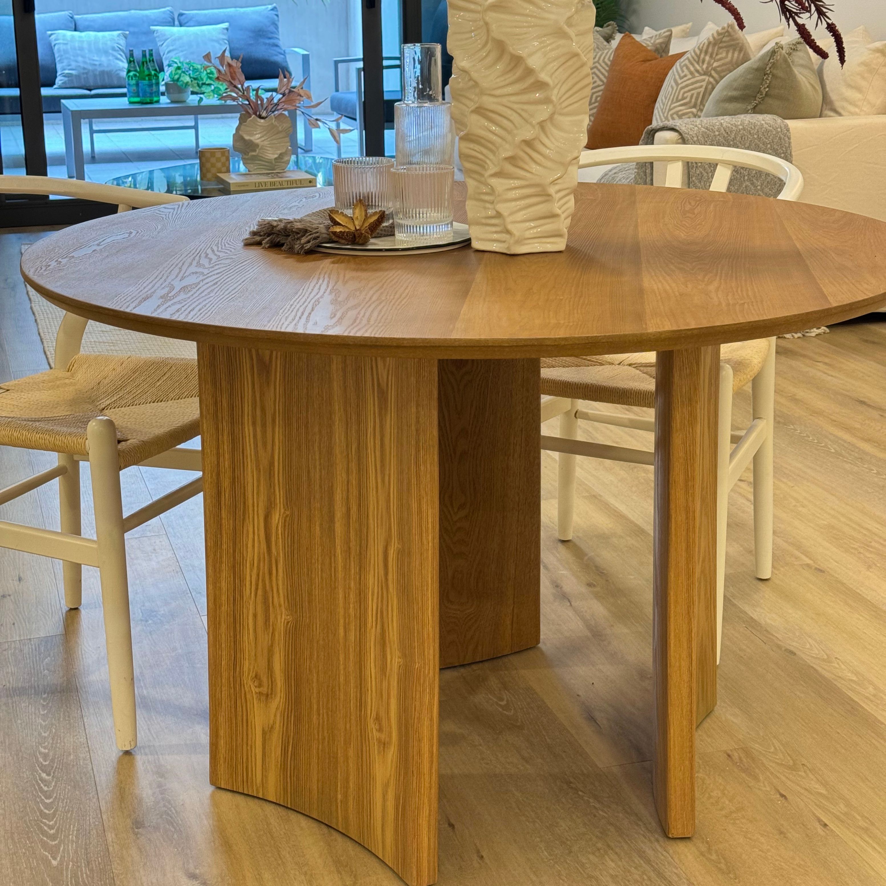 Pillar 120cm Round Dining Table - Ele Living
