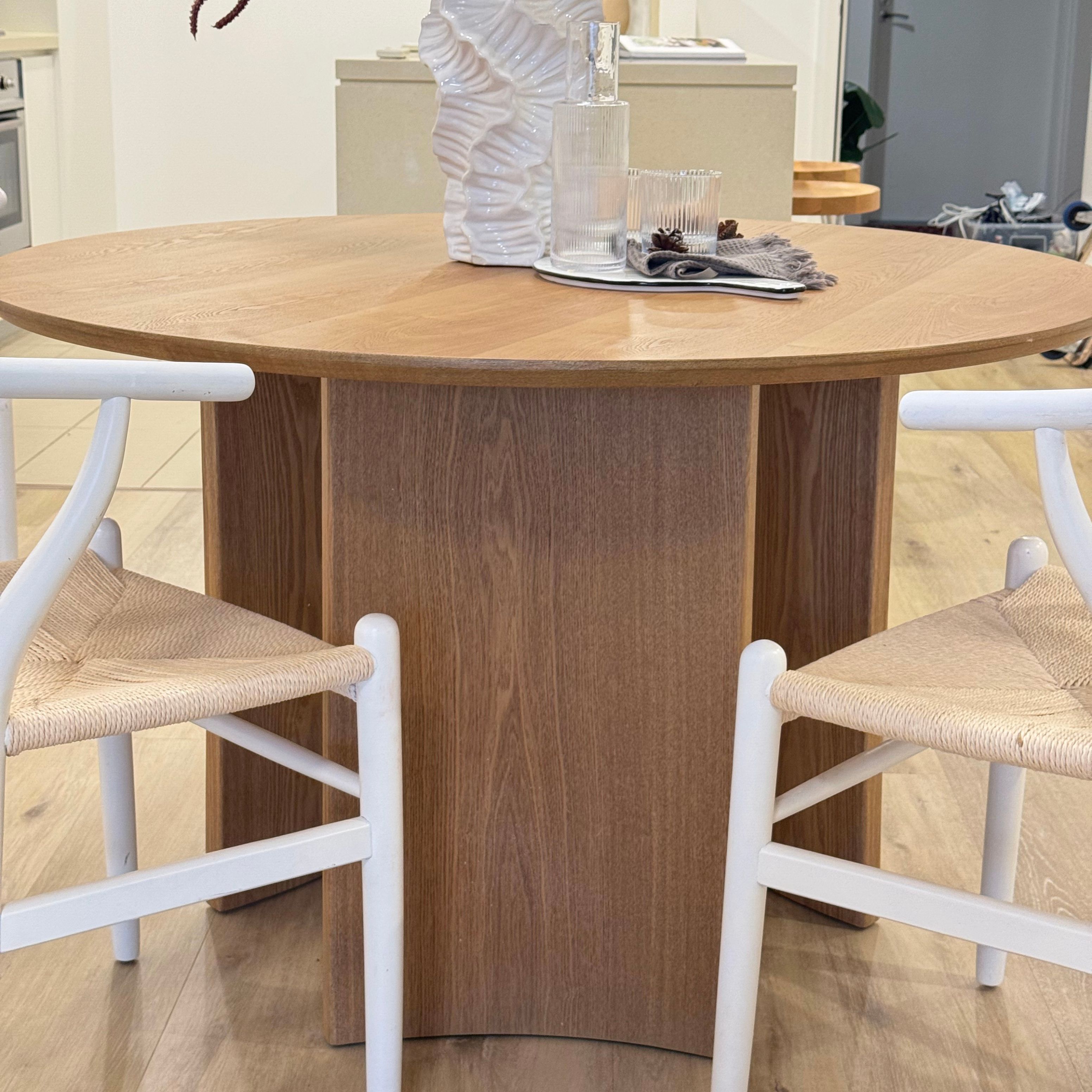 Pillar 120cm Round Dining Table - Ele Living