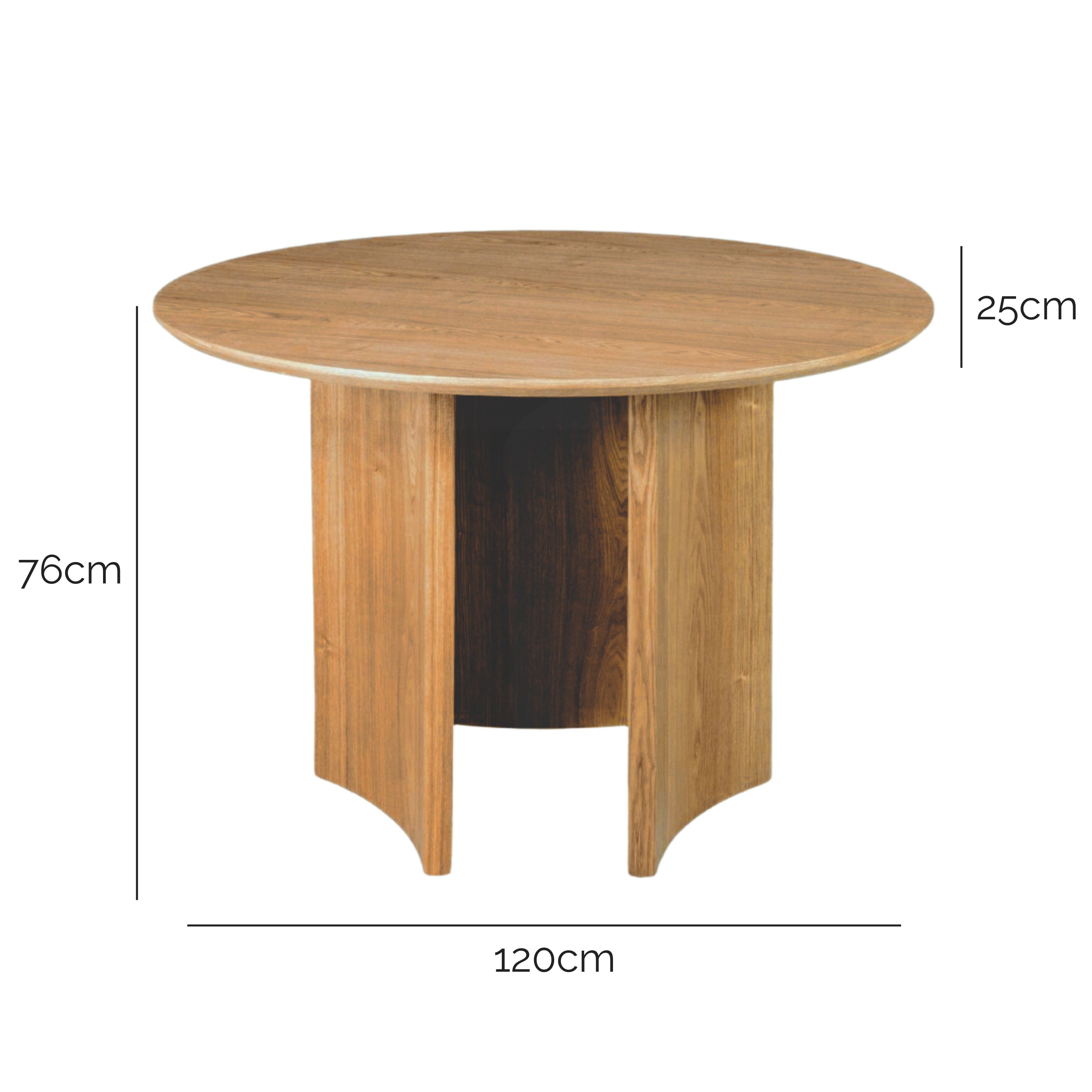 Pillar 120cm Round Dining Table | Modern Round Tables Australia - Ele ...