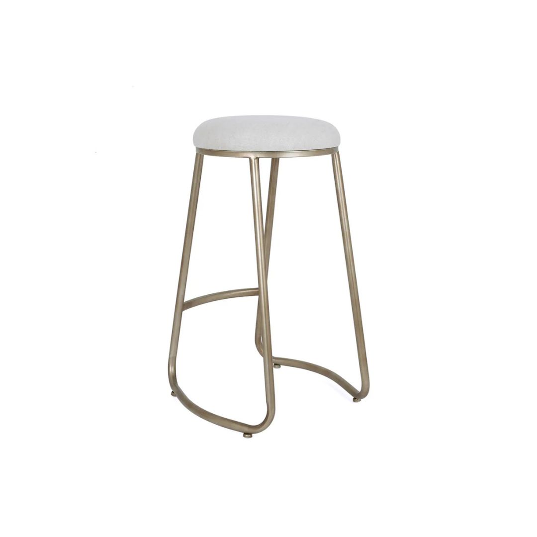 Annie Bar Stool - Natural Linen - Ele Living