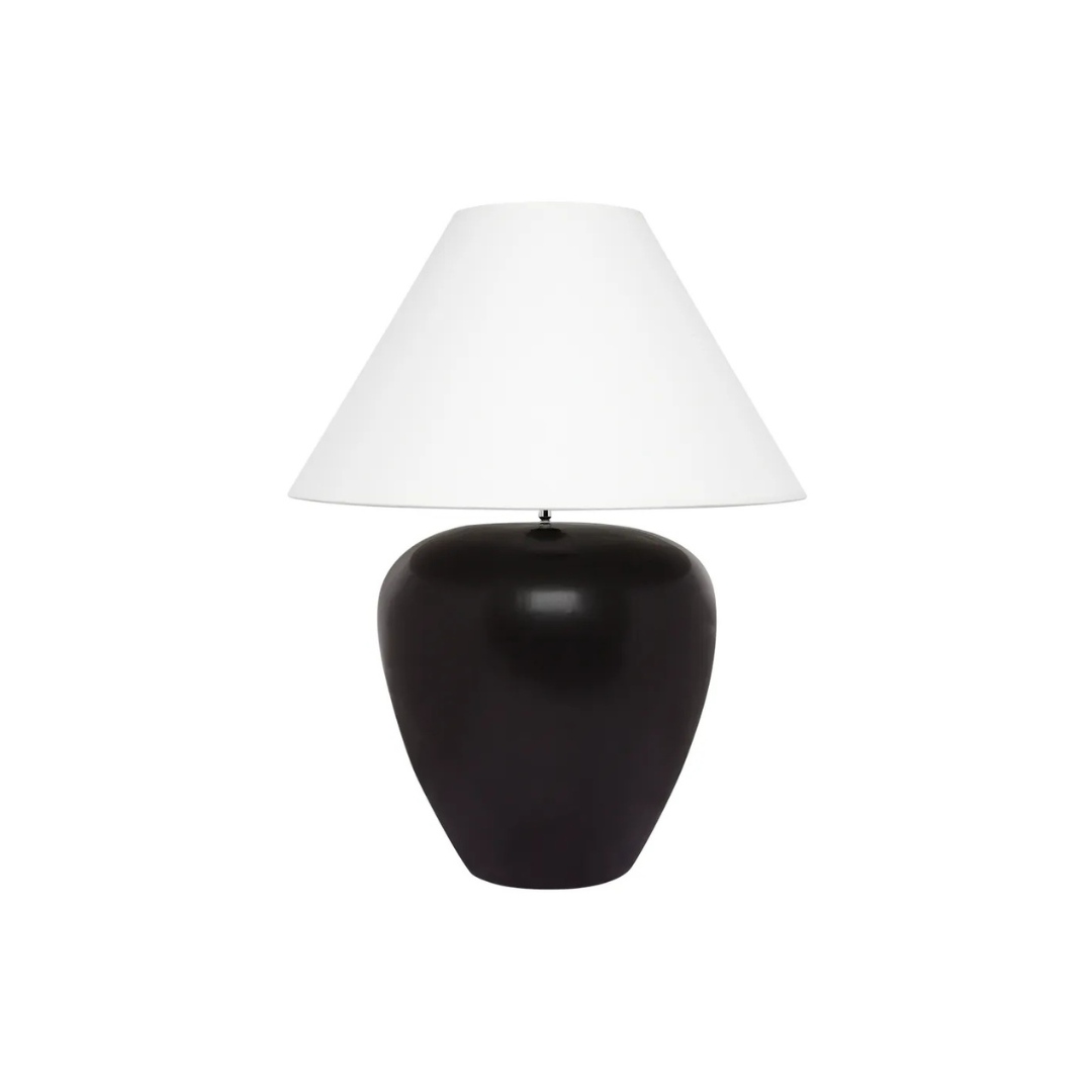 Picasso Table Lamp - Black w White Shade - Ele Living