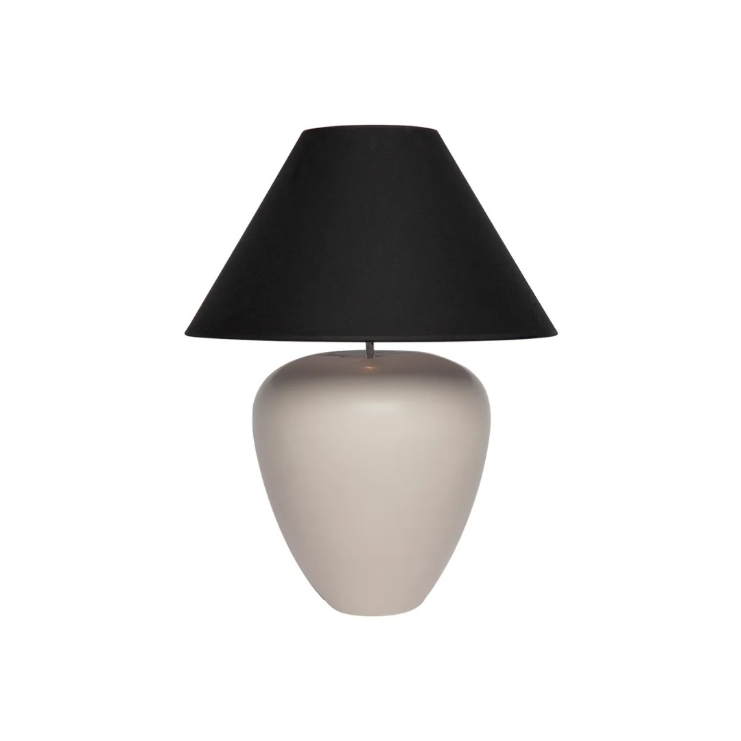 Picasso Table Lamp - Natural w Black Shade - Ele Living