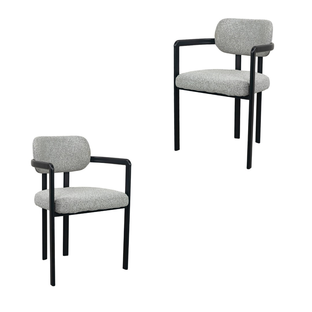 Felina Dining Chair -Grey(set of 2) | Upholstered Chair Sets Australia ...