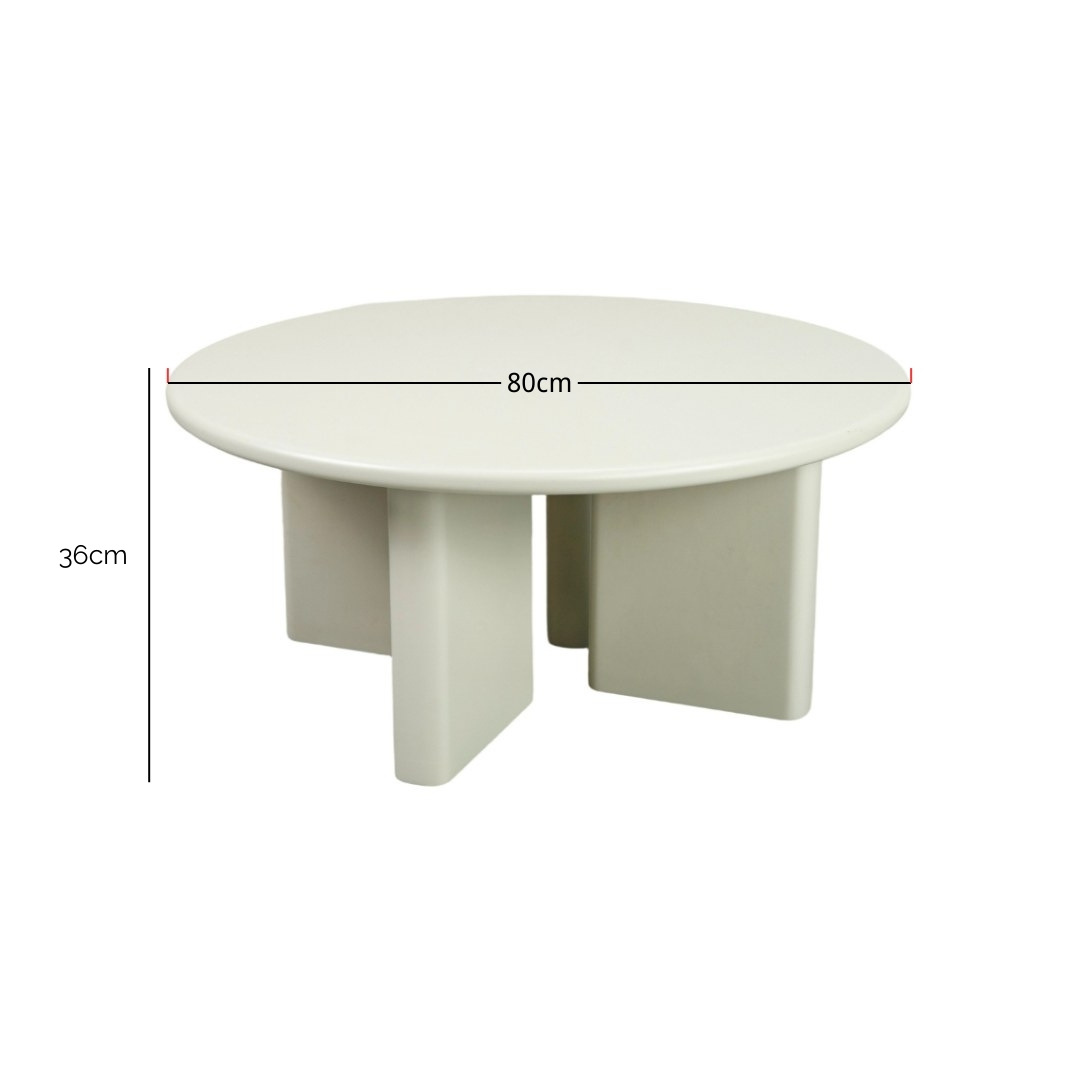 Ovo 80cm Round Coffee Table - Ele Living