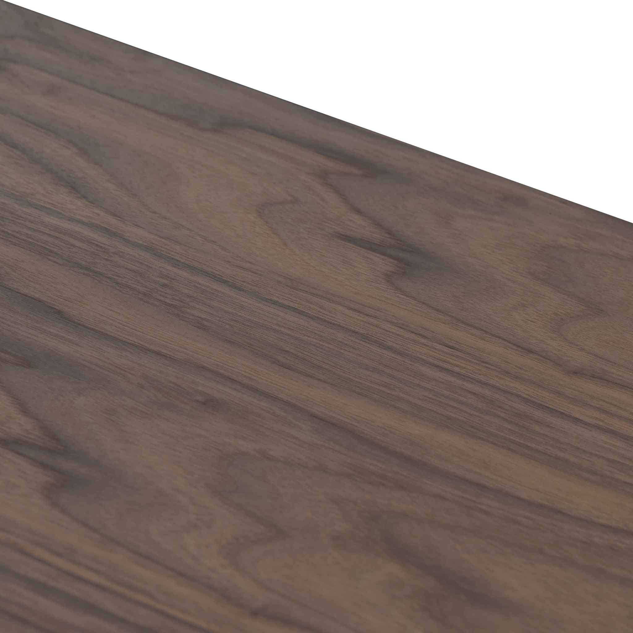 Ethan 1.6m Sideboard Buffet Unit - Walnut with Black Doors - Ele Living