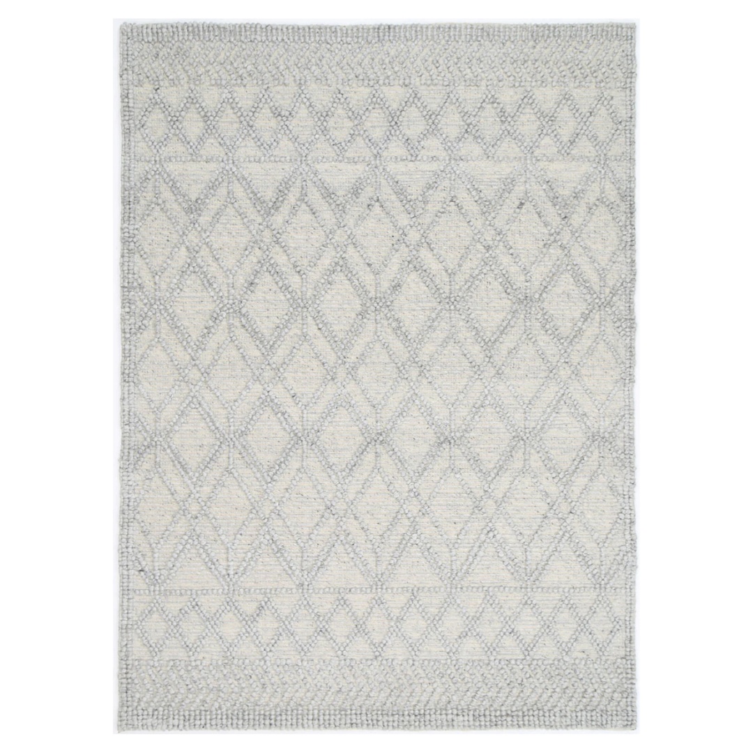 Himalaya Cobblestone Tribal Grey Wool Rug - Ele Living