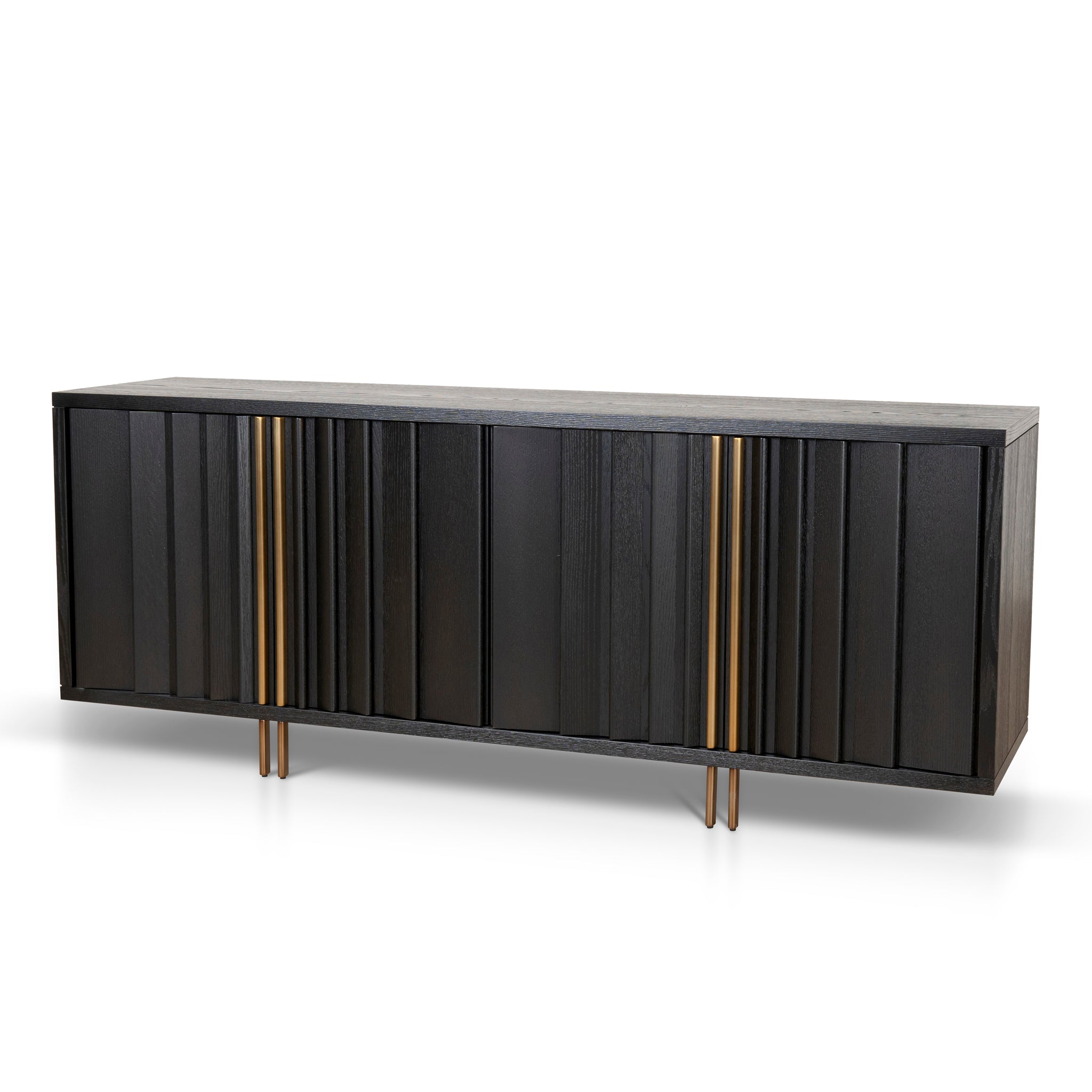 Ava 2m Buffet Unit - Textured Espresso Black - Ele Living