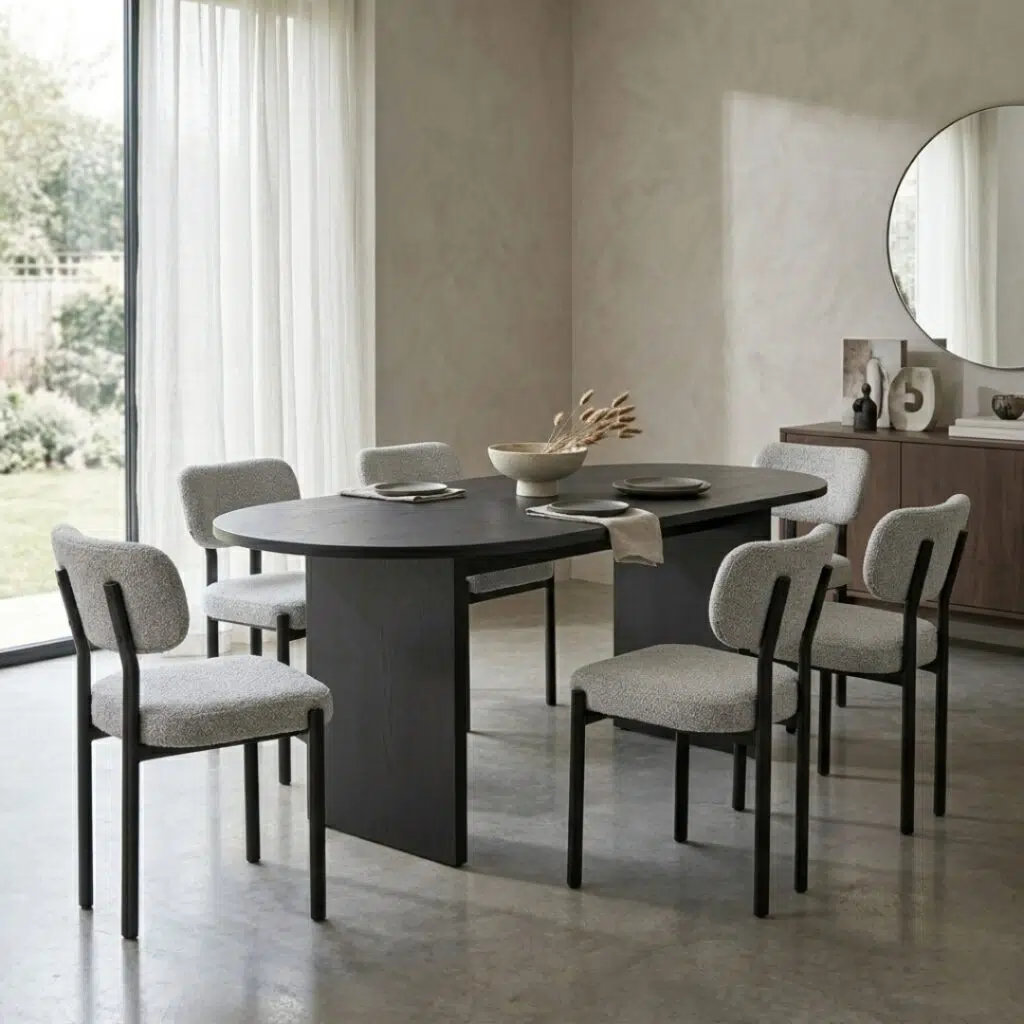 Nova Oval 160cm Dining Set with 6 Felix Dining Chairs | 6-Seater Tables ...